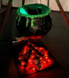 DIY Halloween Fire & Witches Cauldron - Danelia Design